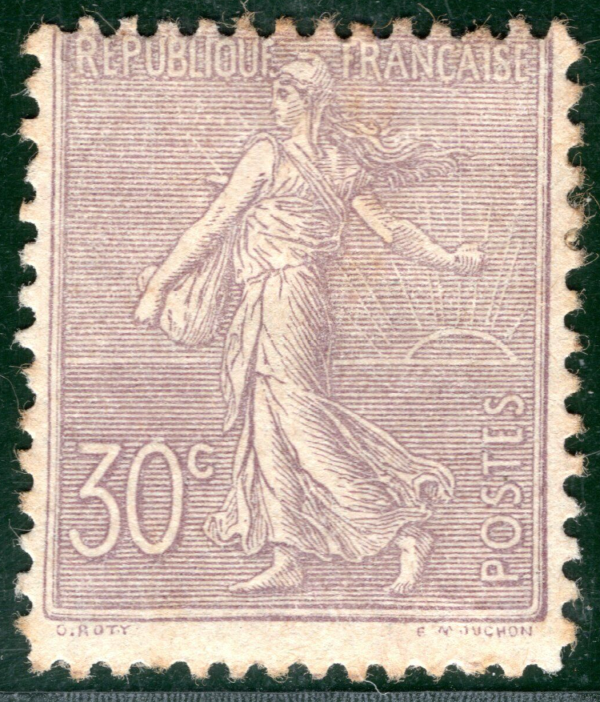 FRANCE Key Stamp Scott.142 30c Violet (1903) SOWER Mint MM Cat $175 ...