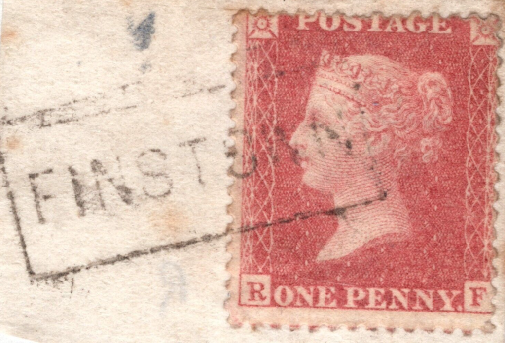 GB SCOTS ISLANDS LOCAL Orkney *FINSTOWN* Penny Red SG.40 Postmark Piece ...