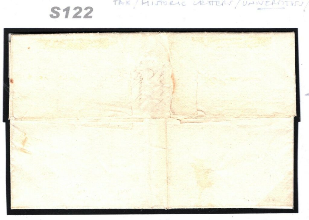 GB USA Transatlantic Cover 1801 HARVARD UNIVERSITY Henry Bromfield ...