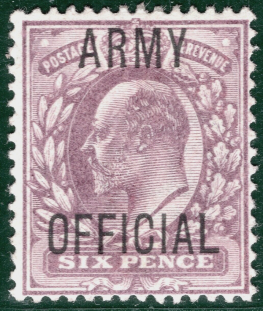 GB KEVII Official Stamp SG.O50 6d *ARMY OFFICIAL* Mint VLMM Cat £175 ...