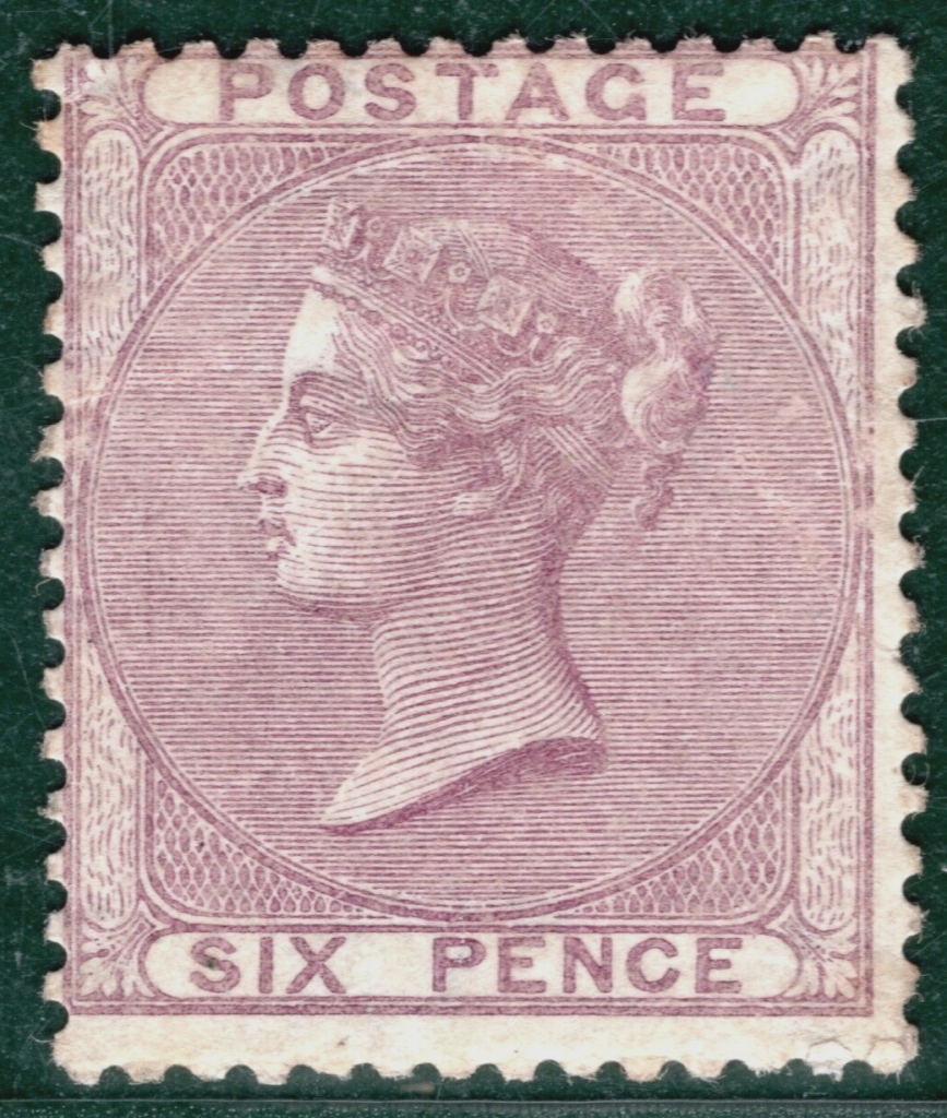 GB QV Stamp SG.68 6d Lilac (Plate 1) (1856) Mint VLMM Cat £1,350 {samwells}LRED1 - Samwells ...