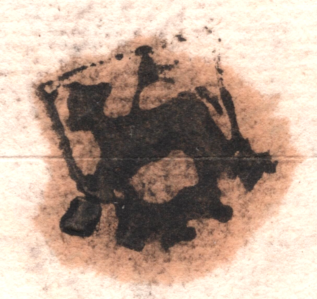 GB Scotland PERTH *LAMB* Cover Distinctive RARE Heraldic Postmark 1751 ...