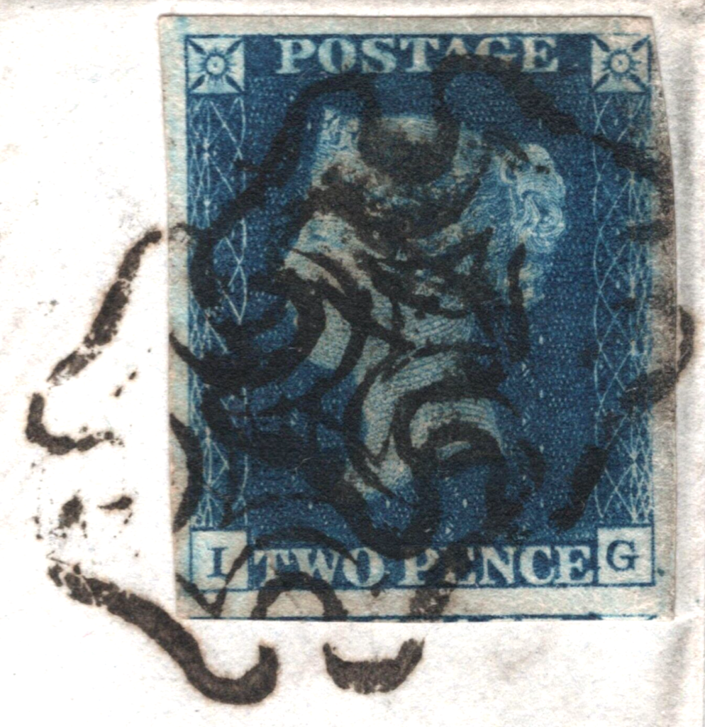 GB 1840 TWO PENCE DEEP BLUE Cover SG4 2d Plate 2 (IG) MXs 1841 Cat £ ...