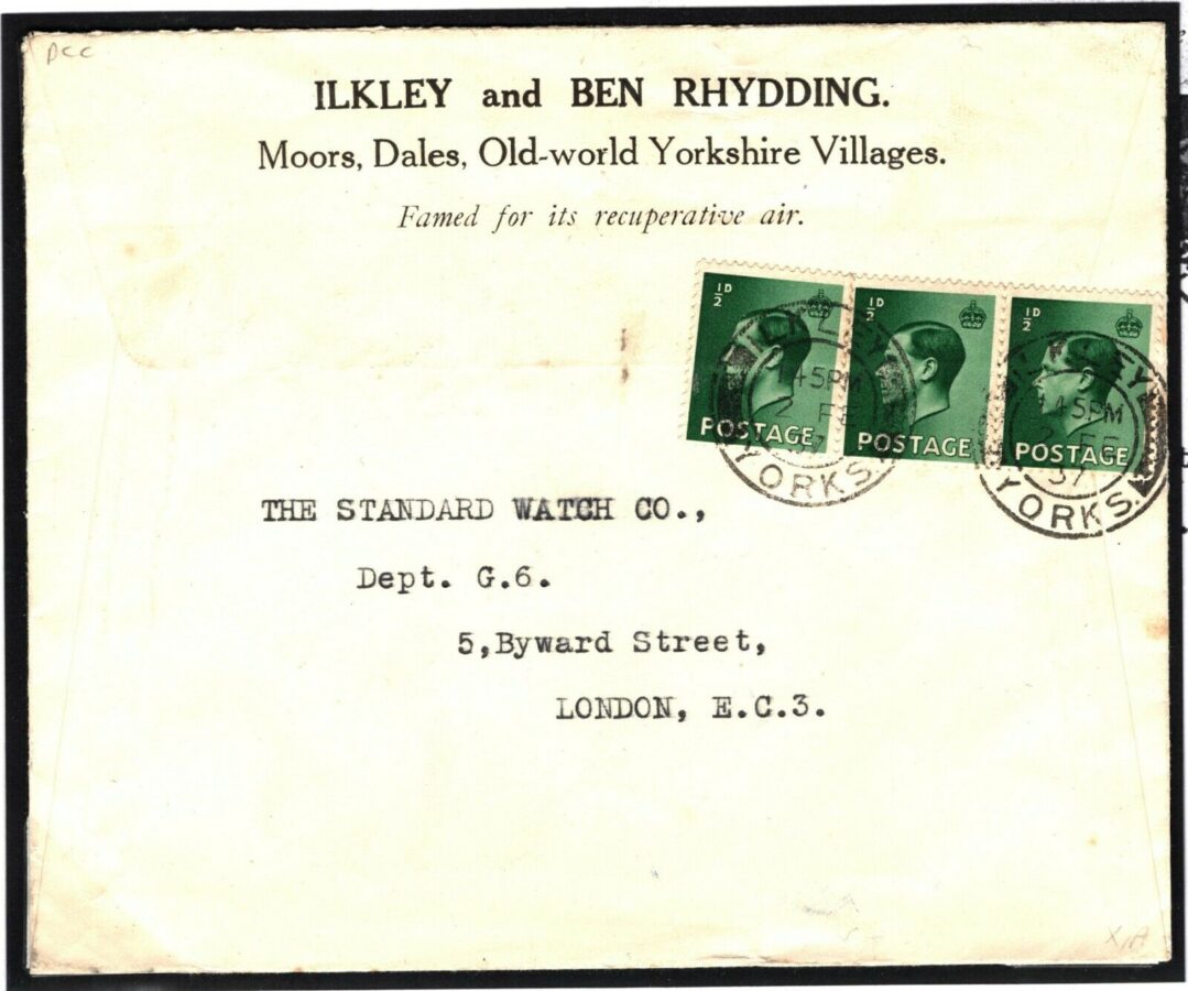 GB Advert Cover *Ilkley Spa* Super KEVIII Usage Ben Rhydding Yorkshire ...