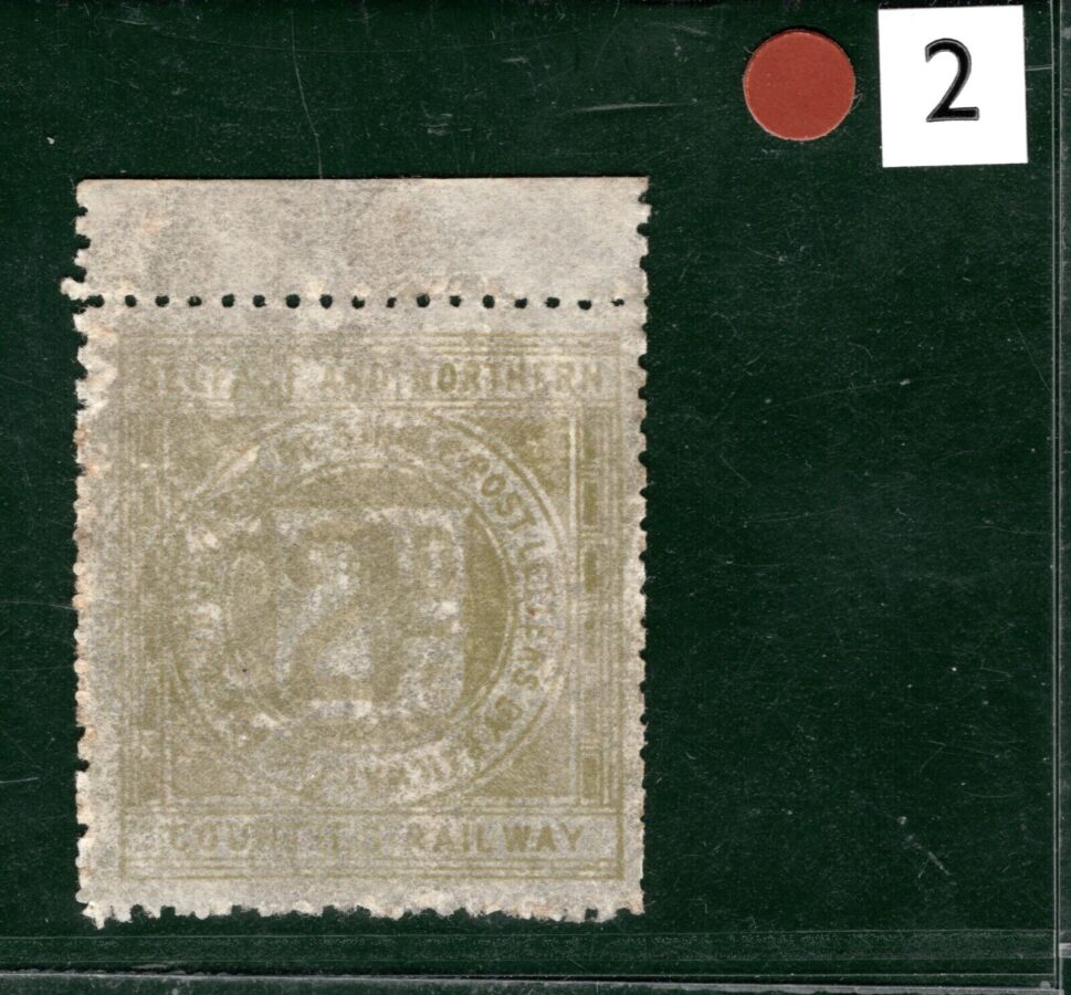 GB IRELAND B&NCR RAILWAY Letter Stamp 2d *DOUBLE IMPRESSION* Belfast ...